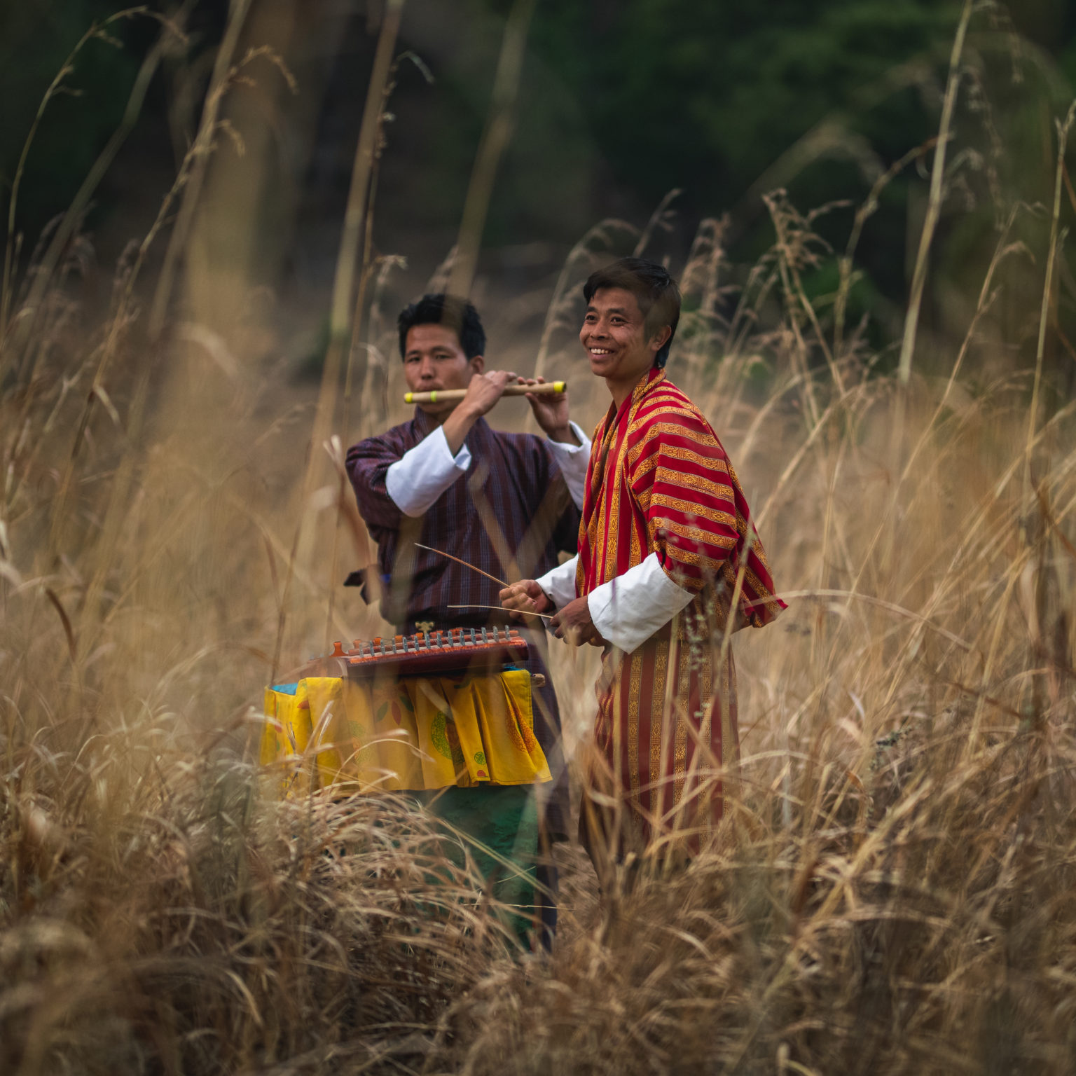 Traditional Bhutanese Dancers - Andrew Studer